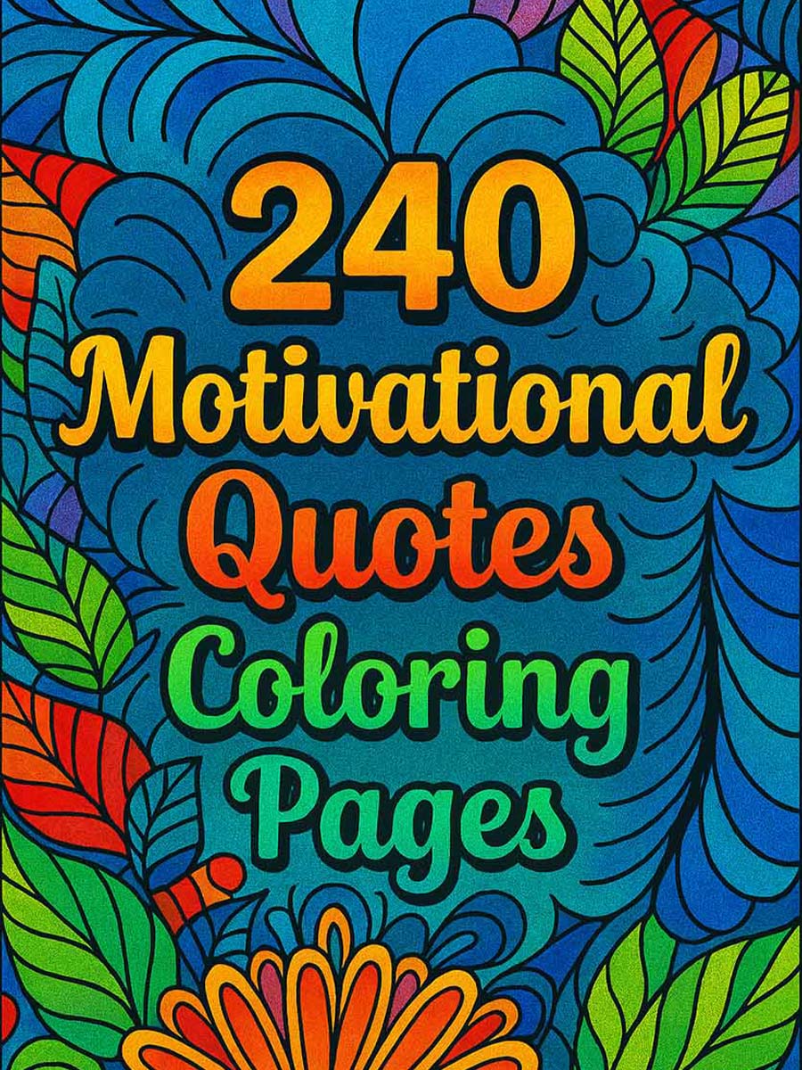 240 Motivational Quotes – Coloring Pages | Colouring 4 Kids