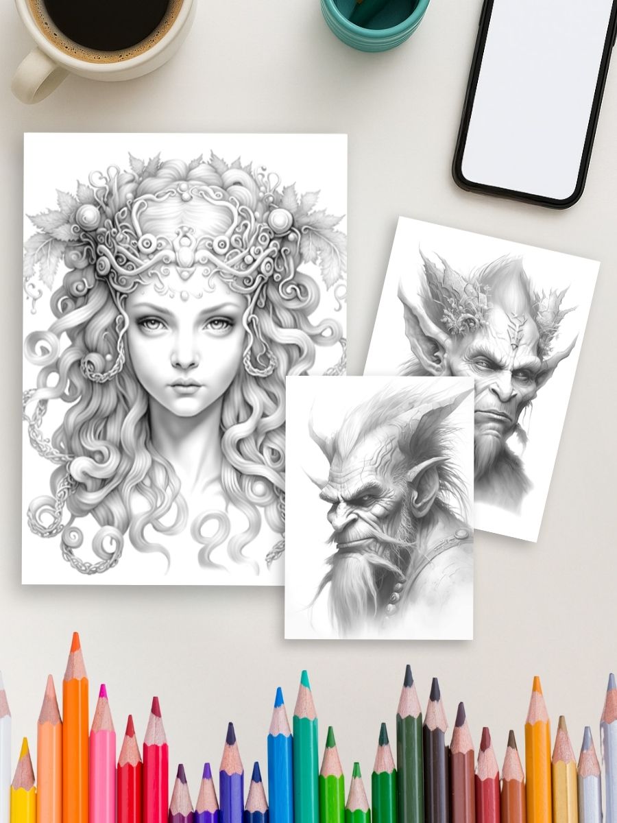 Kingdom of Wonder – 45 Fairy Tale Characters & Scenes | Colouring 4 Kids