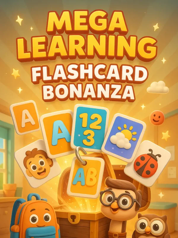 Mega Learning Flashcard Bonanza (675 Pages) | Colouring 4 Kids